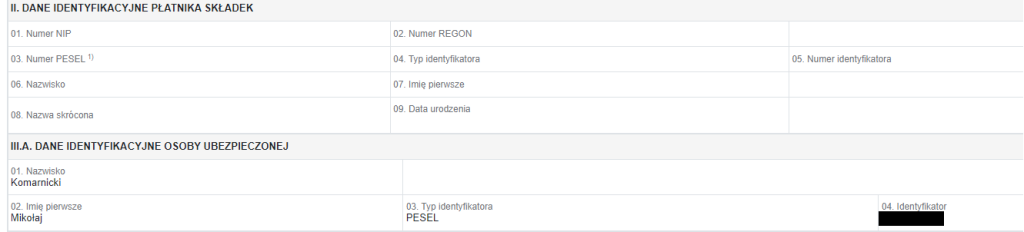 Deklaracja ZUS IMIR - Pomoc serwisu ifirma.pl - Pomoc serwisu ifirma.pl