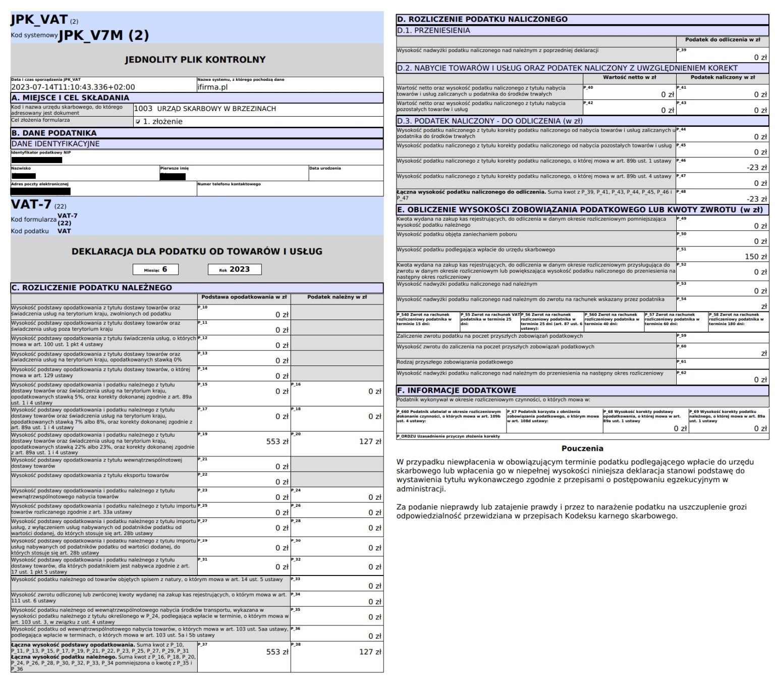 Nowy JPK_VAT - Pomoc serwisu ifirma.pl - Pomoc serwisu ifirma.pl