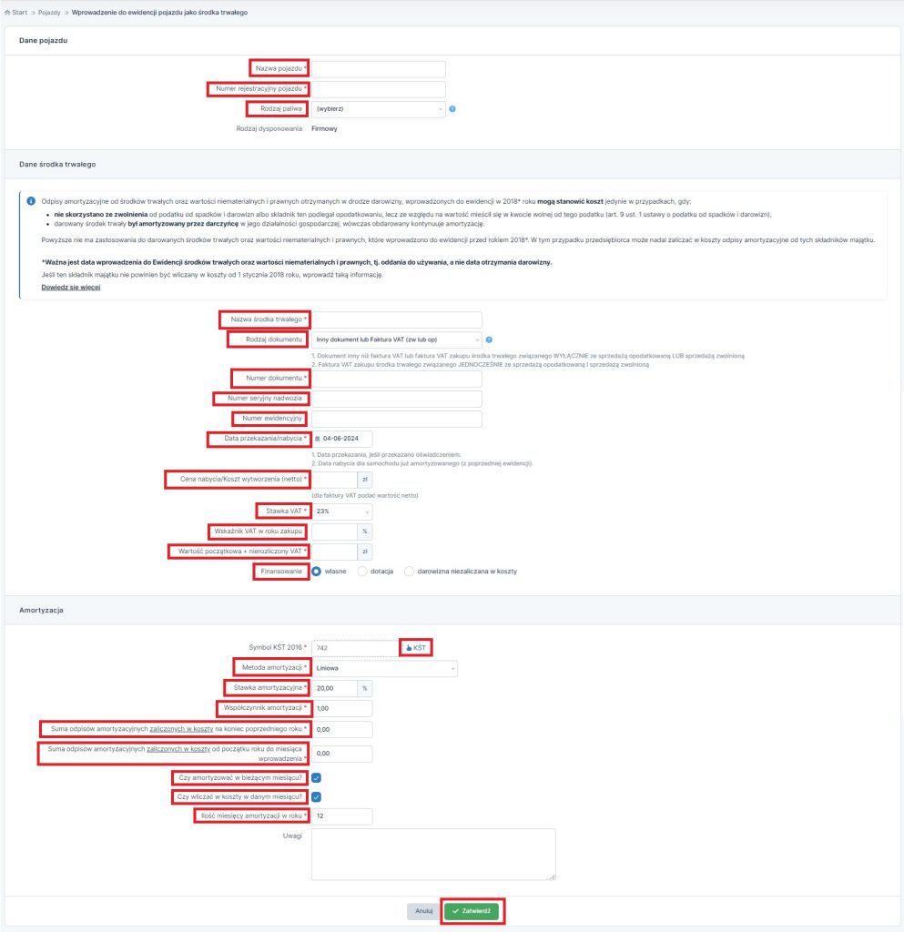 Rozliczanie firmowego samochodu ciężarowego - Pomoc serwisu ifirma.pl ...